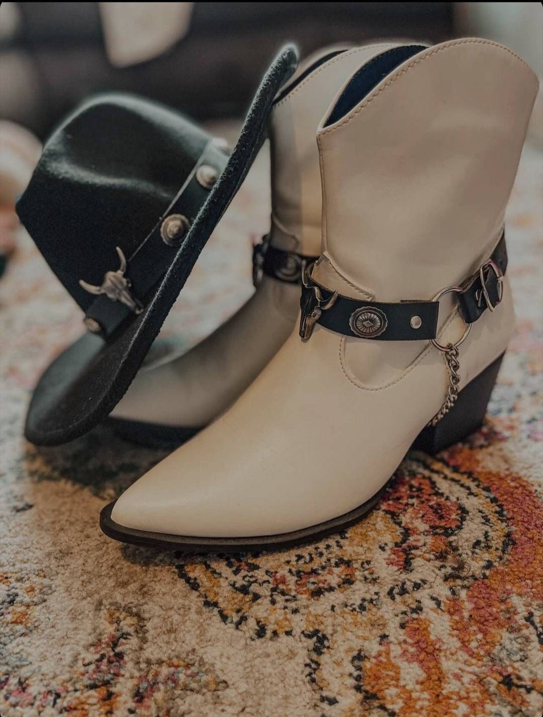 Longhorn Skull Boot Straps - Etsy