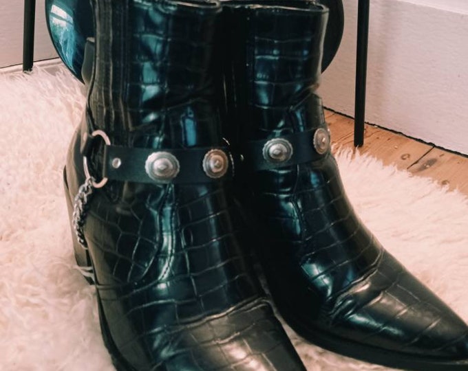 Western Concho Boot Straps - Etsy