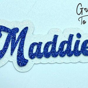 Glitter Name Cutout for Homecoming Mum: Die Cut - Etsy