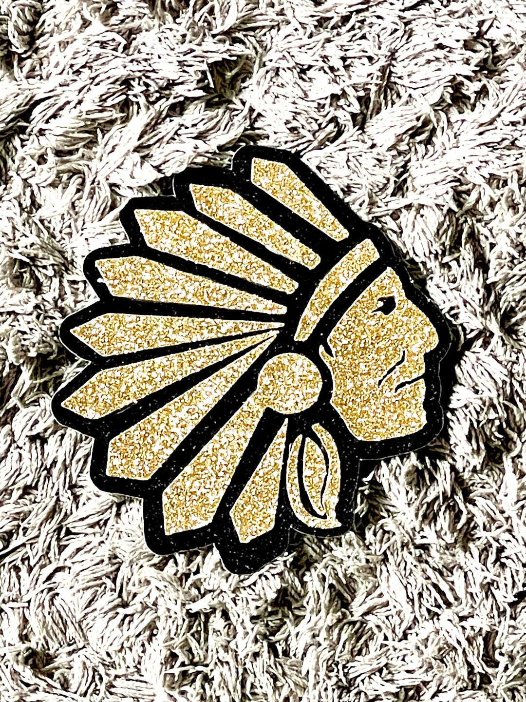 Glitter Indian Mascot Cutout: Homecoming Mum Decoration - Etsy