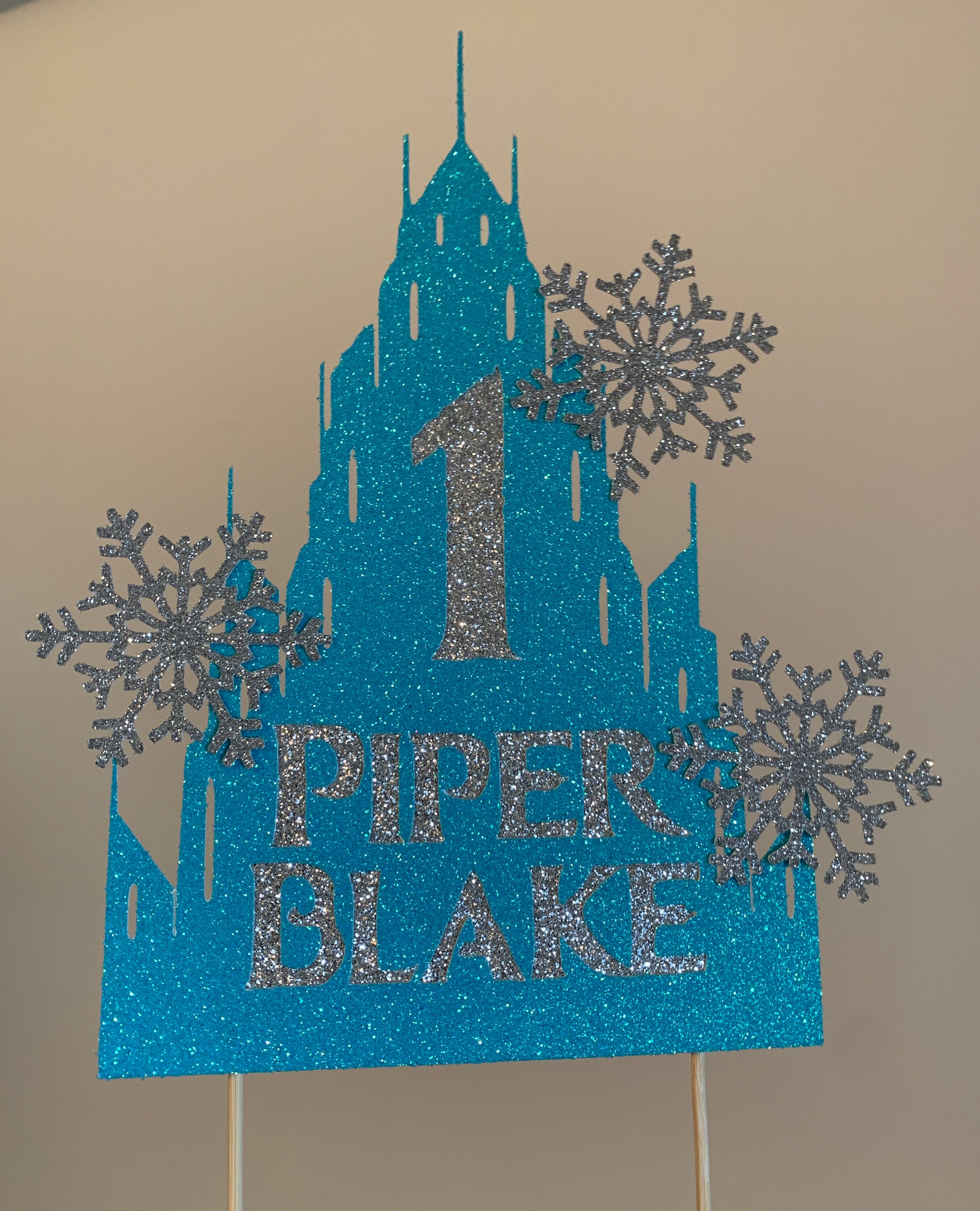 Custom Disney Frozen-inspired Castle Cake Topper - Etsy Australia