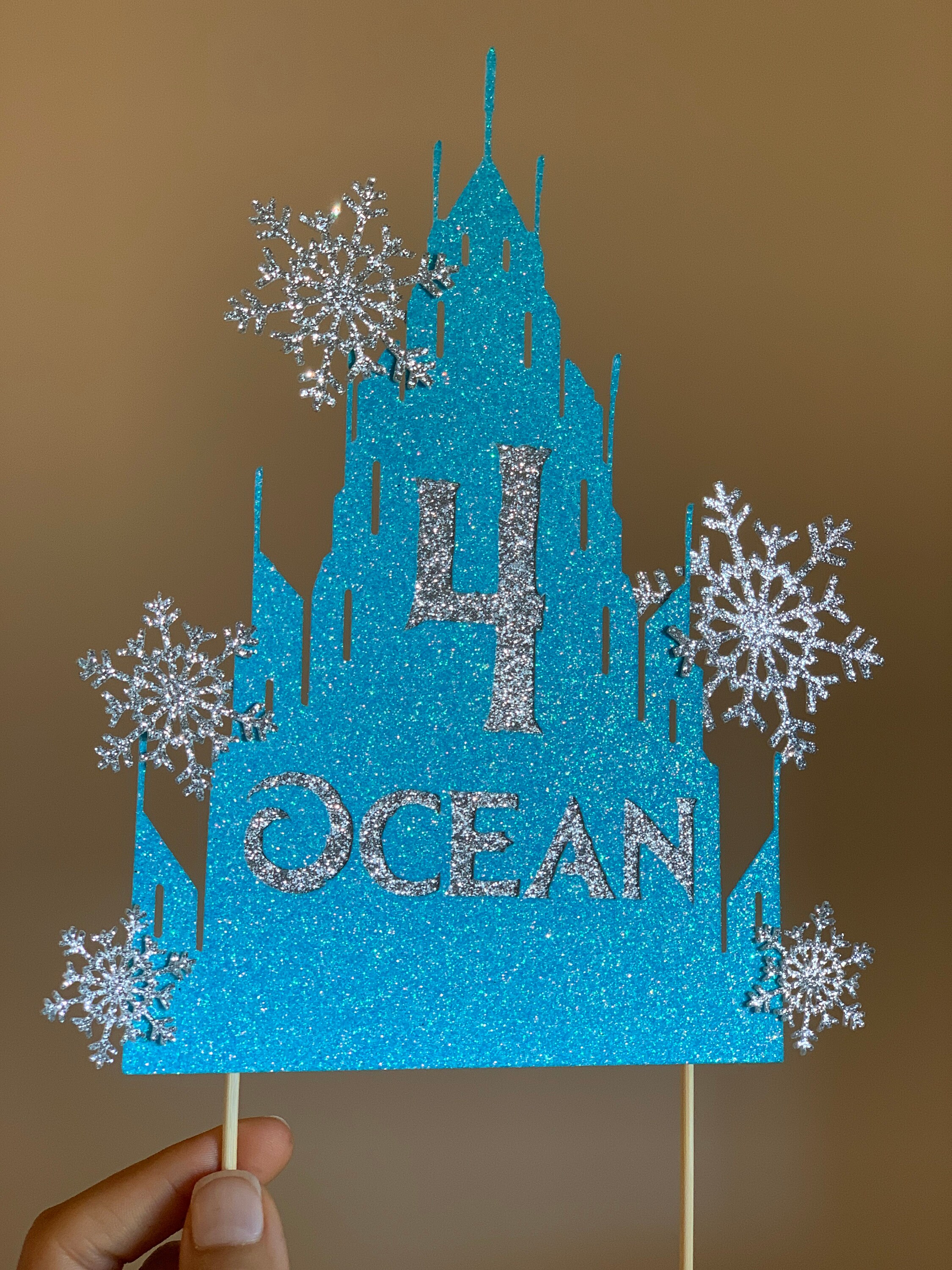 Custom Disney Frozen-inspired Castle Cake Topper | Etsy