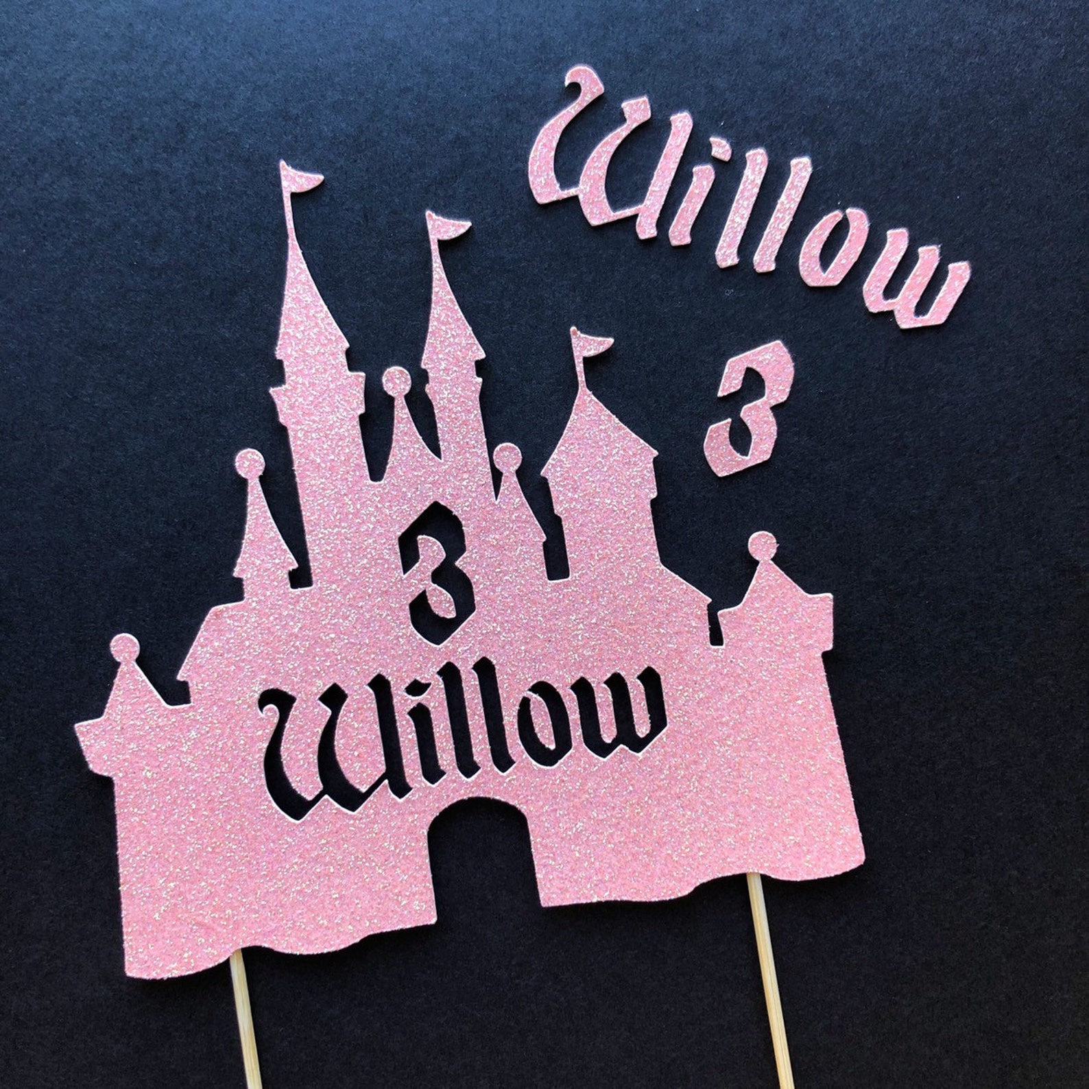Custom Disney-inspired Castle Cake Topper Personalised - Etsy Australia