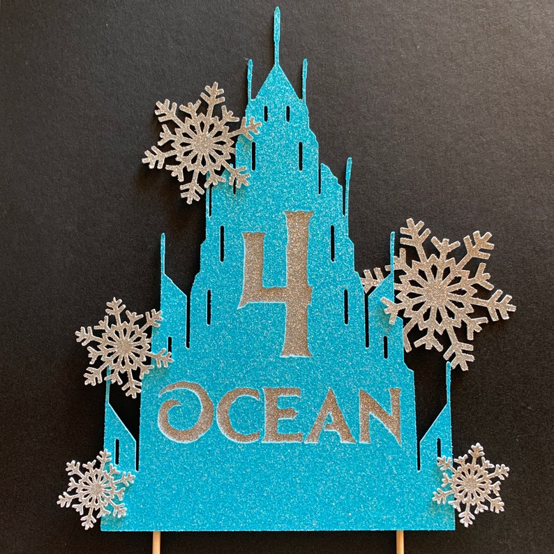 Custom Disney Frozen-inspired Castle Cake Topper - Etsy