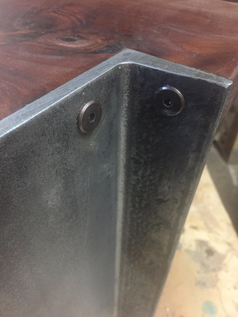 Walnut and C Channel Epoxy Coffee Table - Etsy