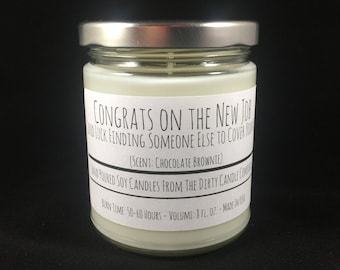 Congrats candle | Etsy