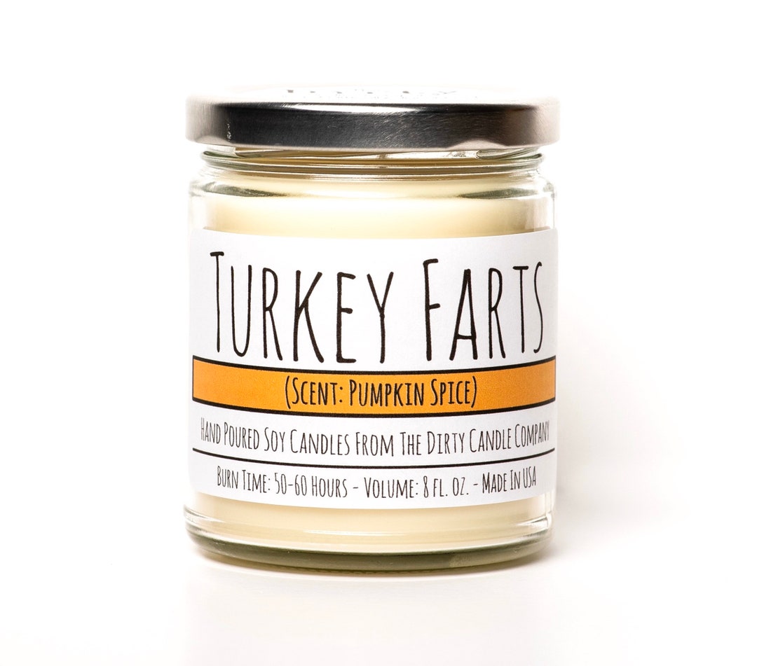 Turkey Farts™ Hand-poured Soy Candle - Christmas Candle - Pumpkin Spice ...