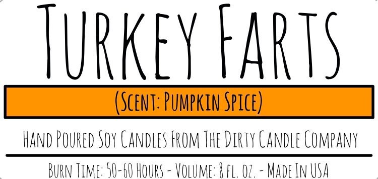 Turkey Farts™ Hand-poured Soy Candle Christmas Candle | Etsy