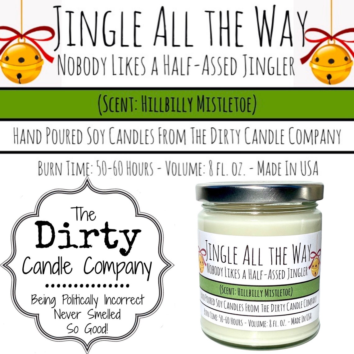 Jingle All the Way Nobody Likes a Half-assed Jingler™ - Etsy