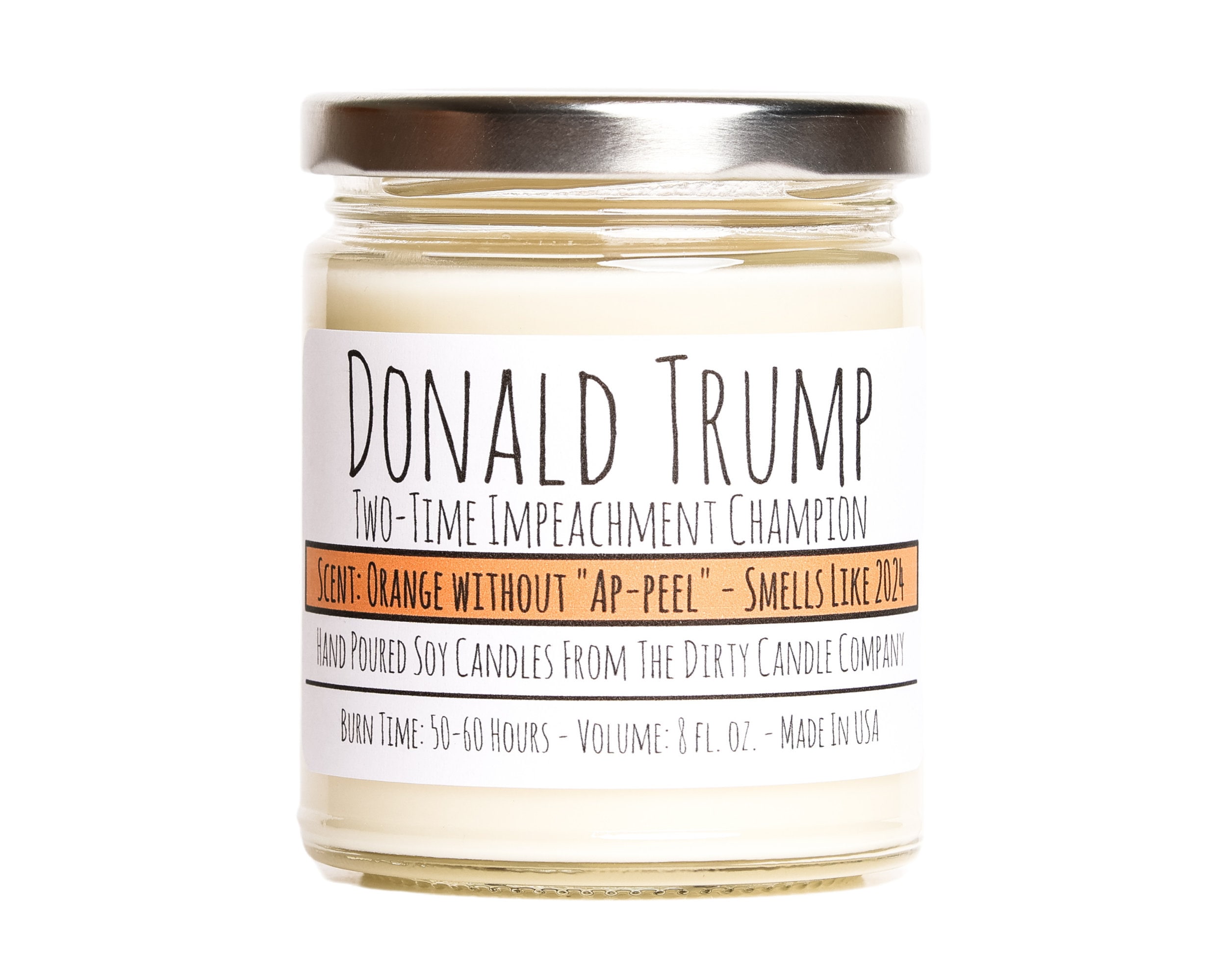 Donald Trump Two-time Impeachment Champion™ Hand-poured Soy Candle ...
