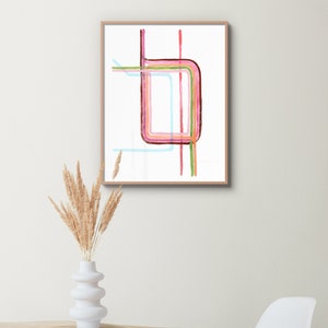 Chicago Loop Art, Chicago Loop Poster, Chicago Art Print, Chicago Map ...