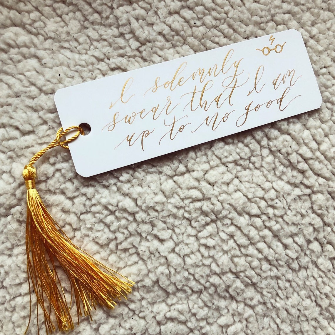 Calligraphy Bookmarks Personalized Bookmarks Custom | Etsy