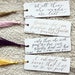 Calligraphy Bookmarks, Personalized Bookmarks, Custom Bookmarks ...