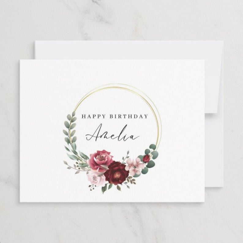 Custom Birthday Card Personalized Birthday Card Birthday - Etsy