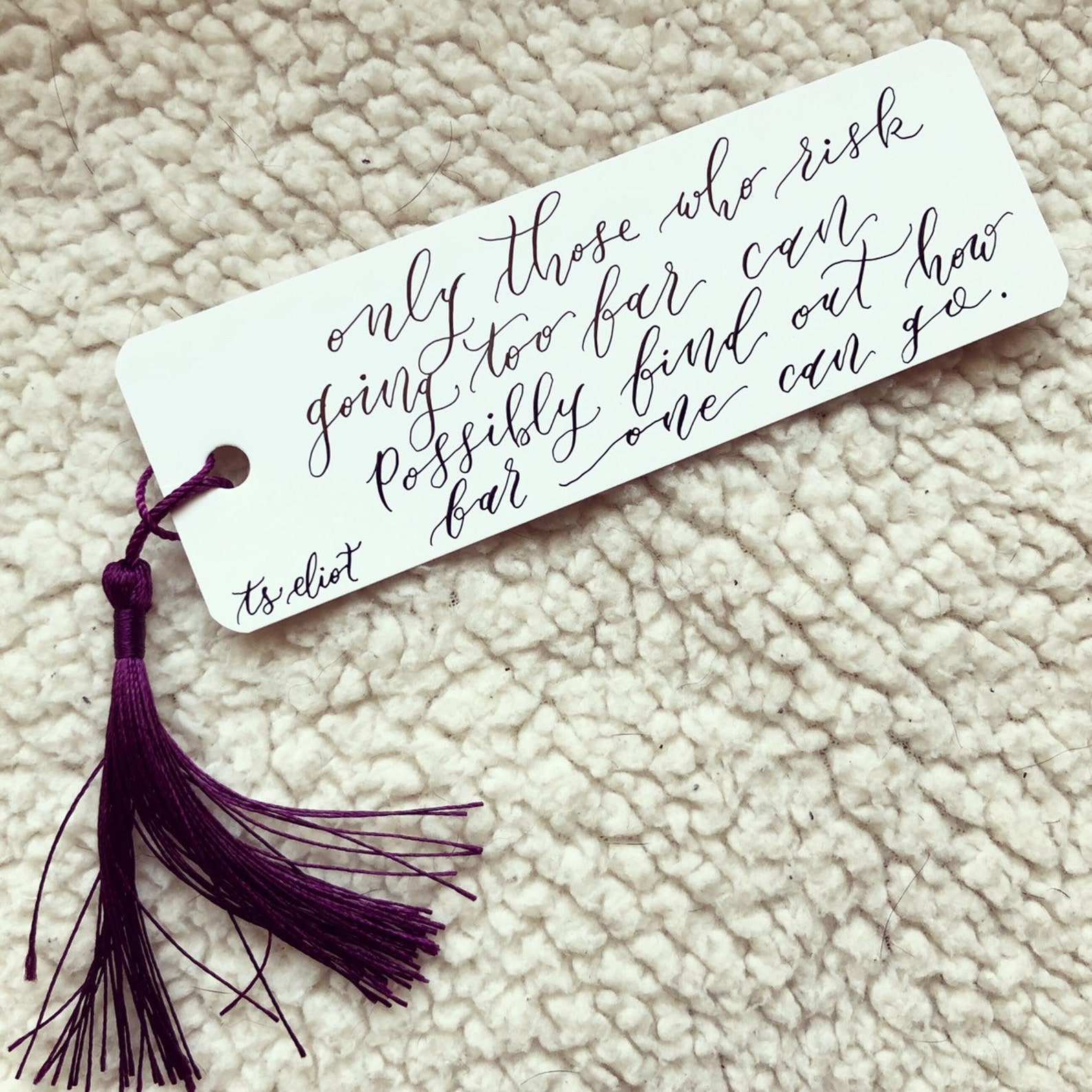 Calligraphy Bookmarks Personalized Bookmarks Custom | Etsy