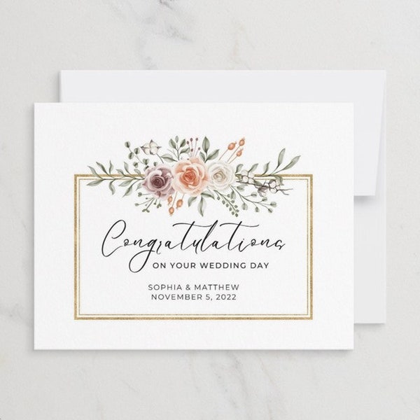 Custom Wedding Congratulations Cards - Etsy