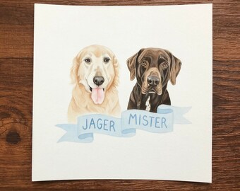 Double Portrait | Etsy