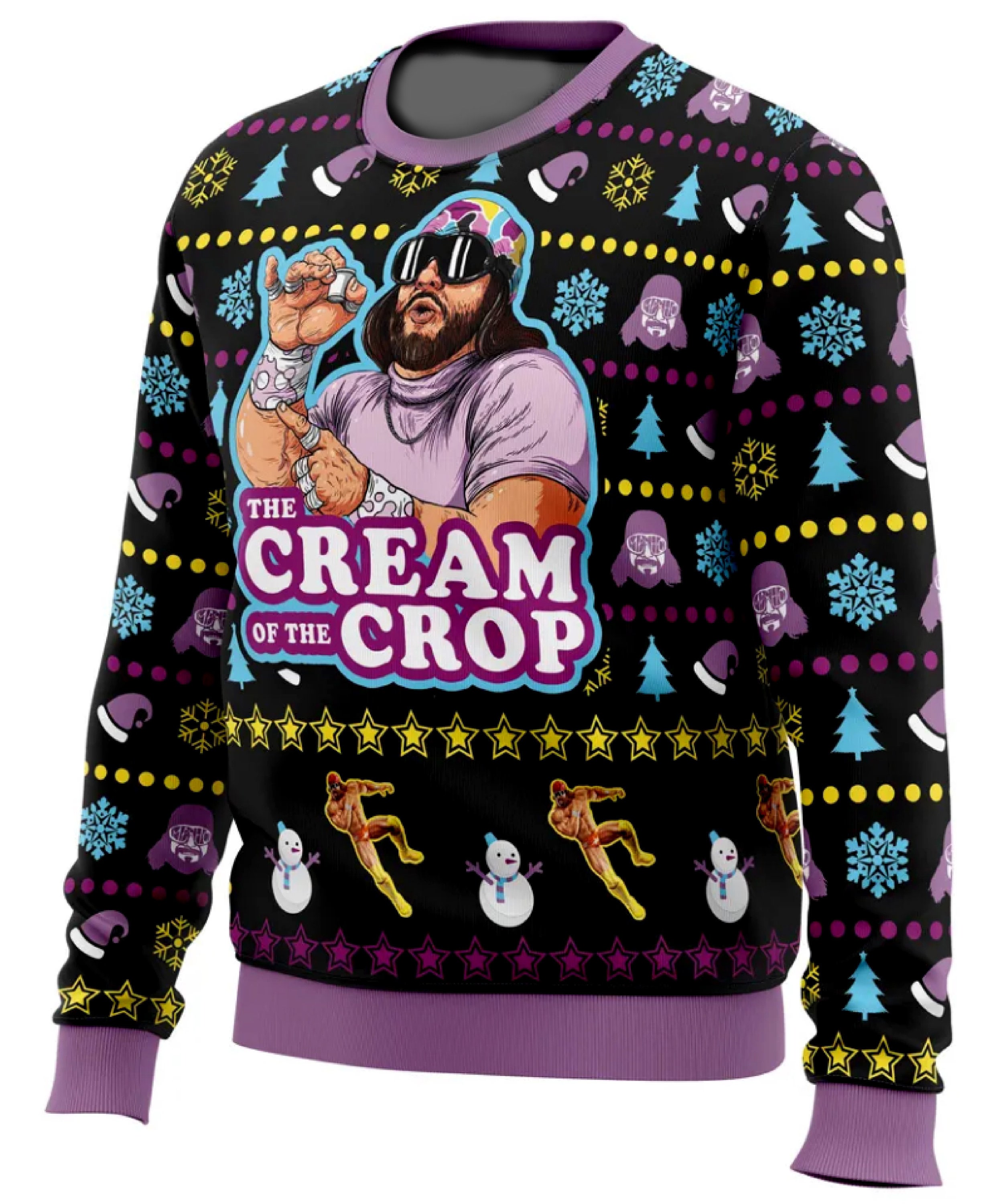 The Cream of the Crop Macho Man Randy Savage Ugly Christmas 3D Sweater sold by Merna Dementia ...