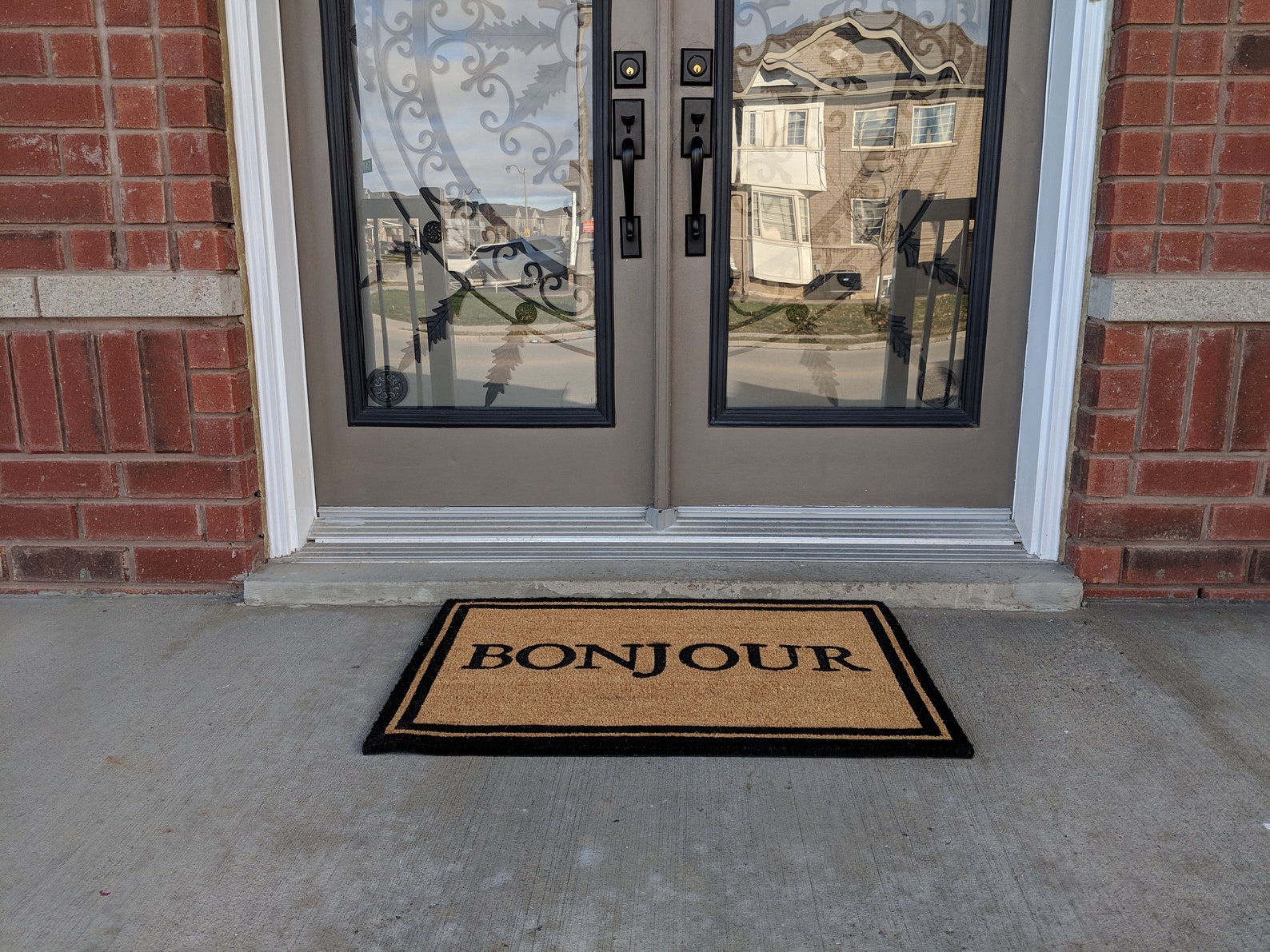All Natural Coir BONJOUR French Doormat for Entrance Floor Door Indoor ...