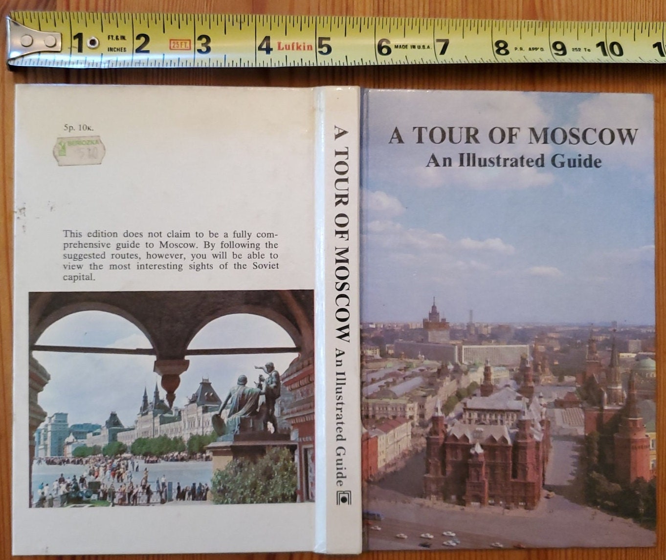 Vinyl VINTAGE Book Cover A Tour of Moscow - From USSR Before the Walls ...