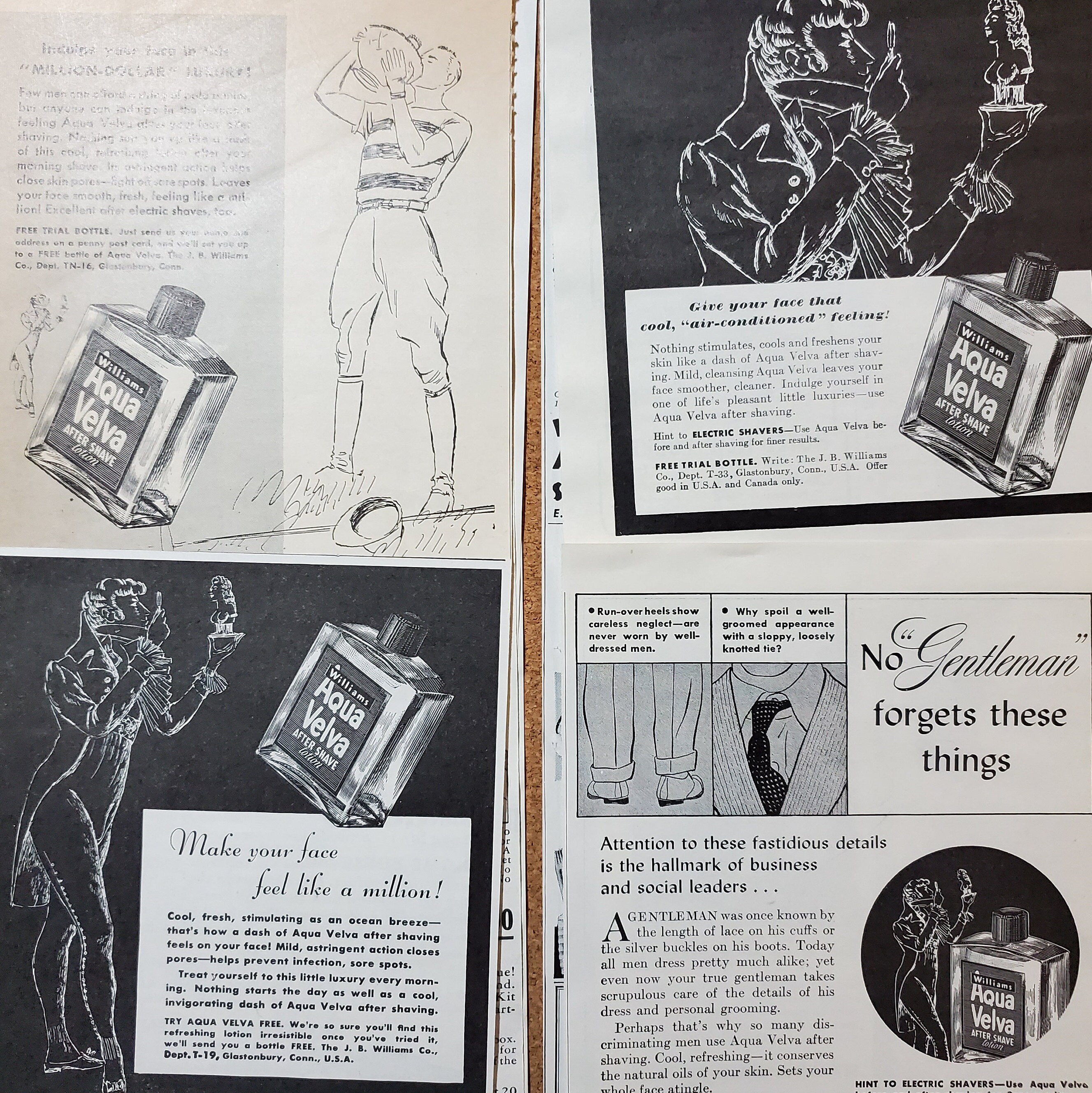 1939 Manly Ads Grooming Ephemera, Junk Journal, Design + Time Magazine ...