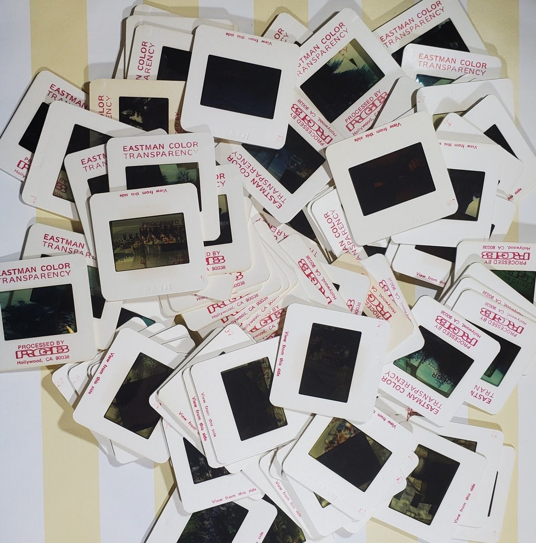VINTAGE 35MM Original Color Slides 1960s - 1980s - RANDOM LOT of 100 ...