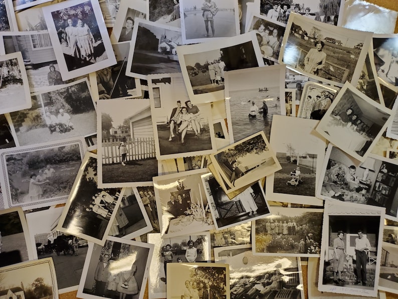 1900s -1960s Vintage Photo Snapshot Packet for Junk Journal, Scrapbook ...