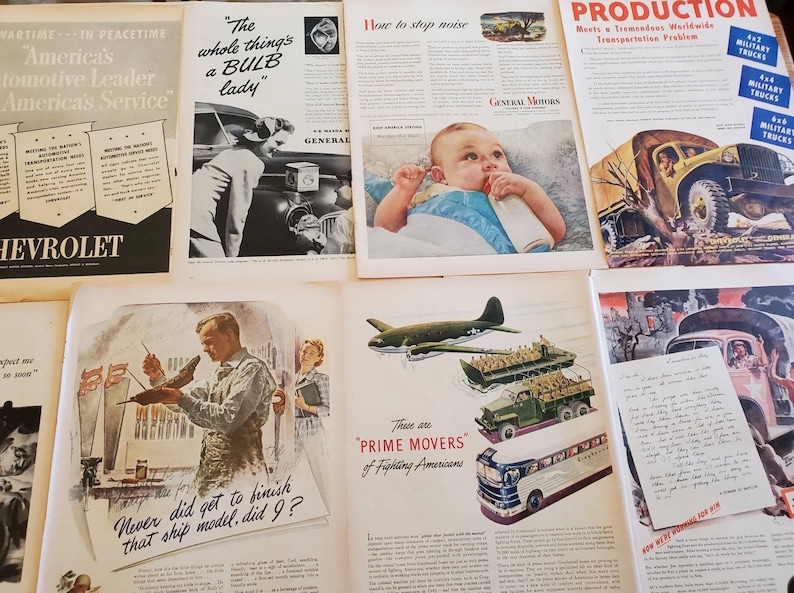 1940s (WWII Era) War Propaganda Ads for Junk Journal, Scrapbook ...