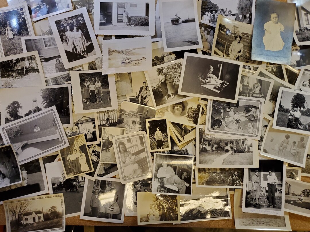 1900s -1960s Vintage Photo Snapshot Packet for Junk Journal, Scrapbook ...