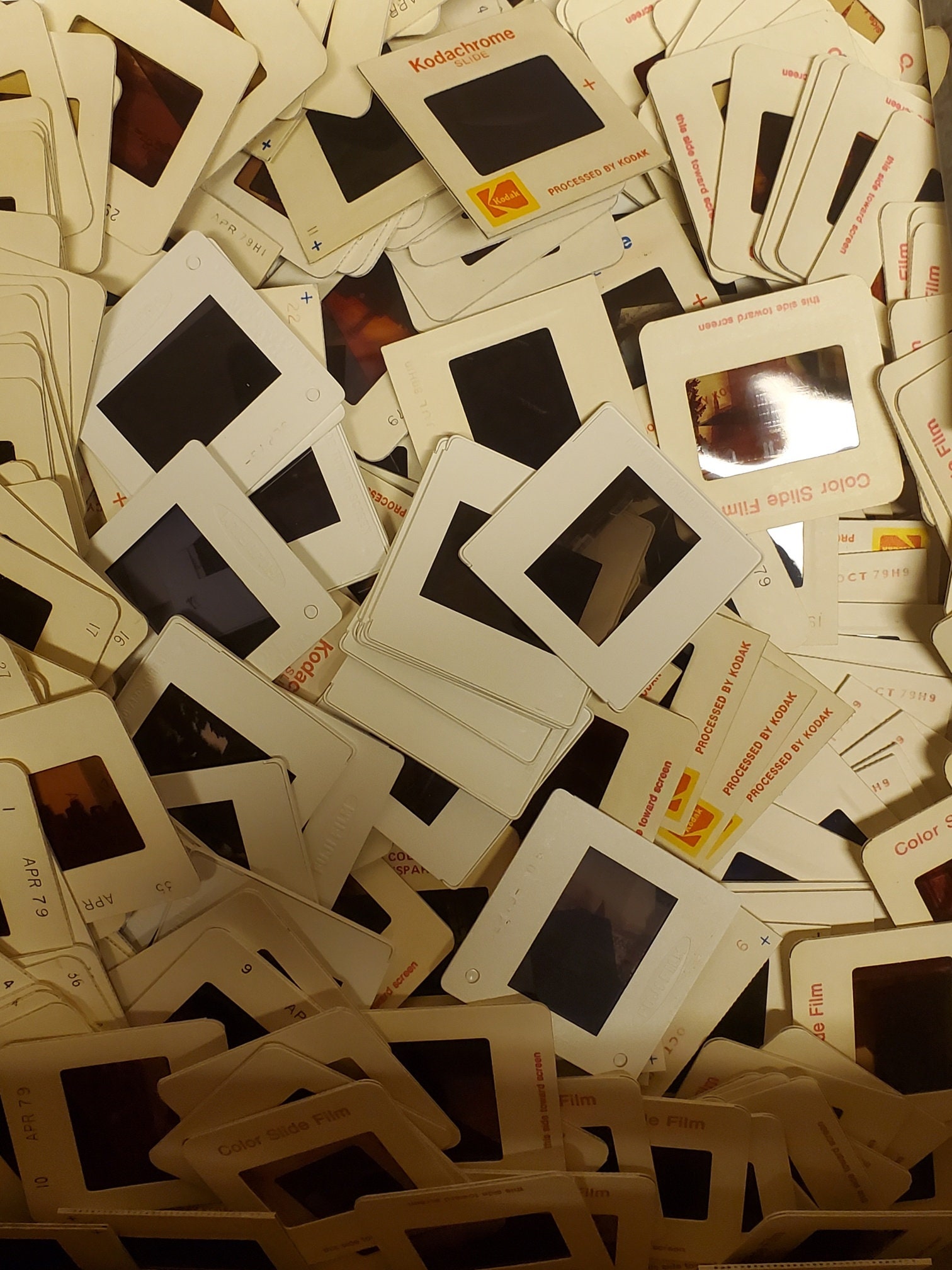 VINTAGE 35MM Original Color Slides 1960s - 1980s - RANDOM LOT of 100 ...