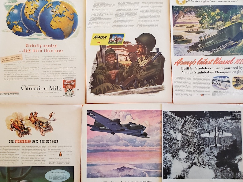 1940s (WWII Era) War Propaganda Ads for Junk Journal, Scrapbook ...
