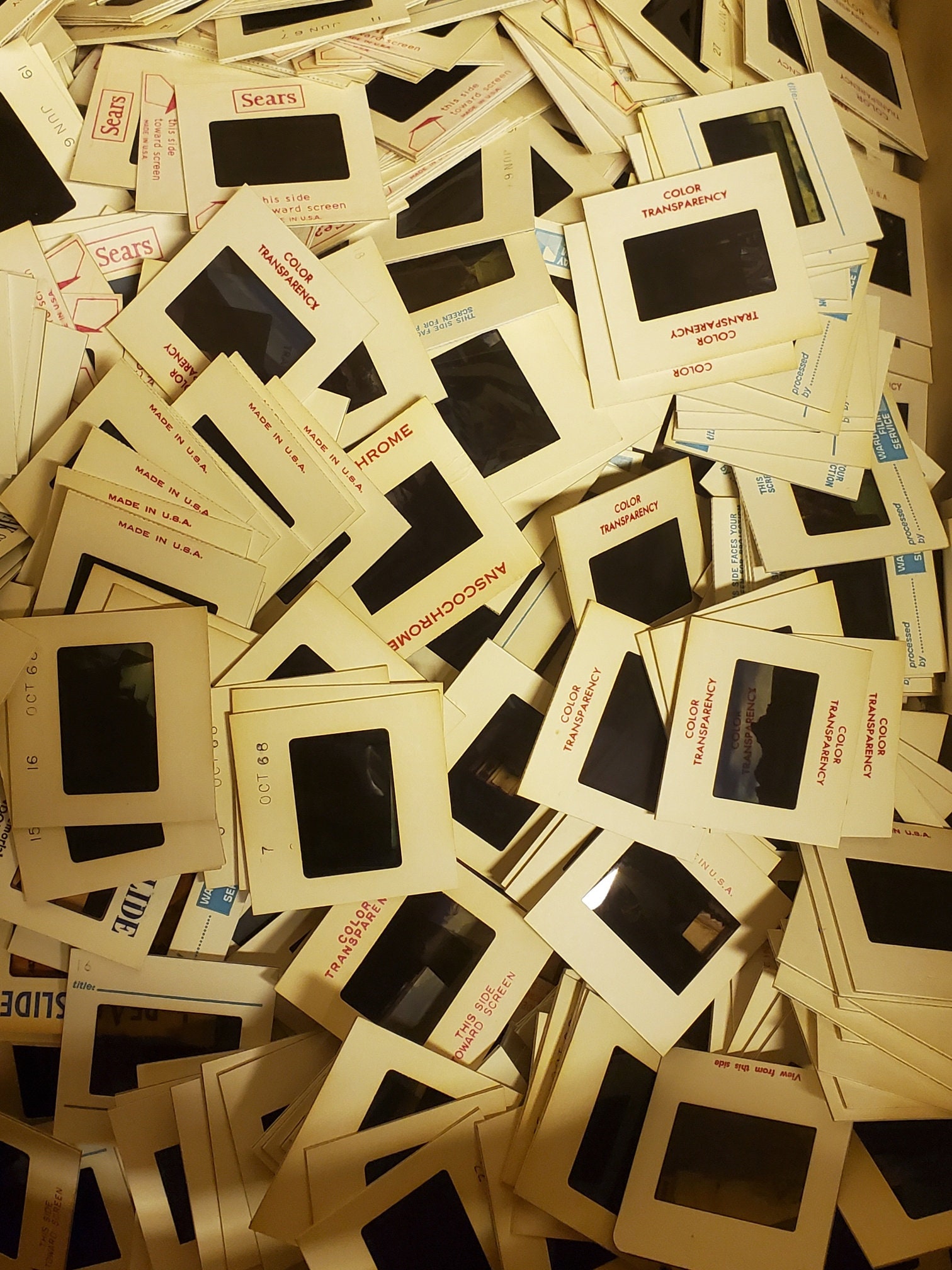 VINTAGE 35MM Original Color Slides 1960s - 1980s - RANDOM LOT of 100 ...