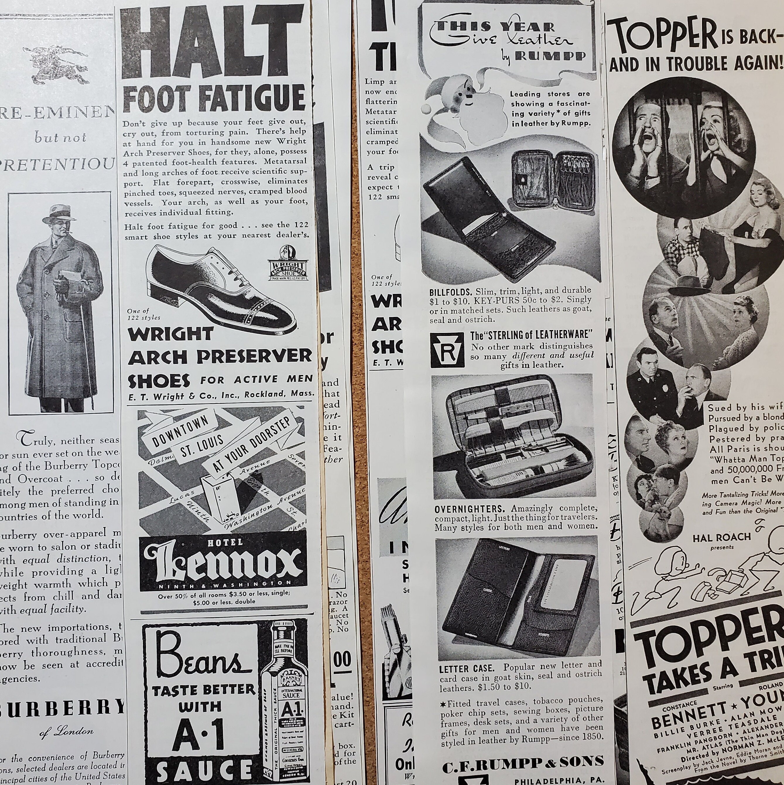 1939 Manly Ads Grooming Ephemera, Junk Journal, Design + Time Magazine ...
