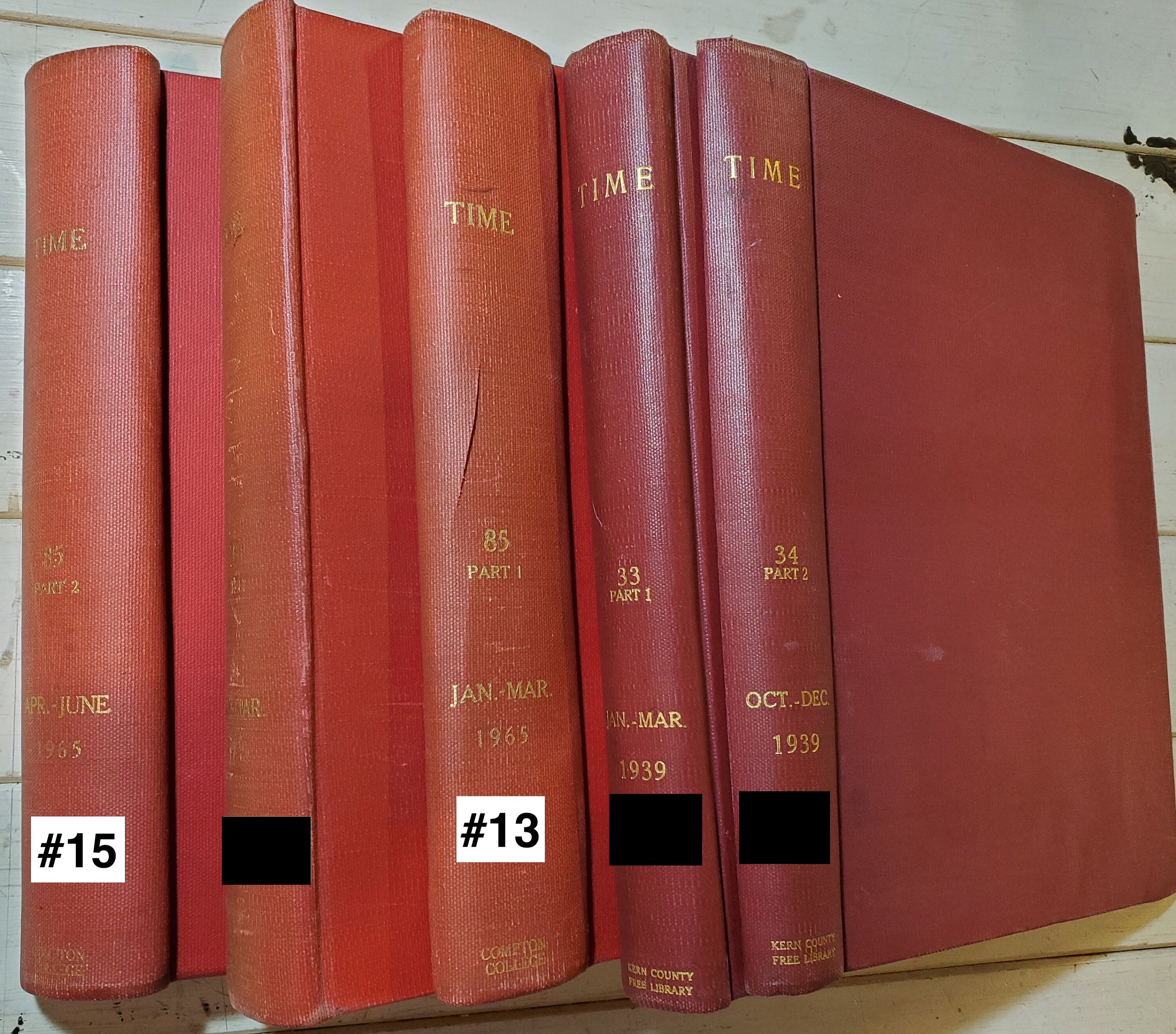 Vintage Time Magazine Book Covers (binder Size) Customized Junk Journal ...