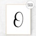 Letter O Print, Printable Letter O, Letter O Poster, Letter O Decor ...