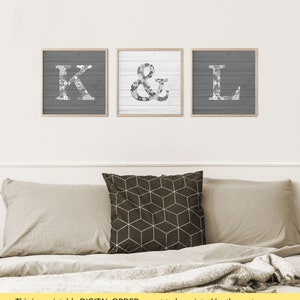 Initial Wall Decor, Initial Sign, Letters for Wall Decor, Initial ...