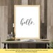 Hello Sign Hello Printable Hello Wall Art Hello Sign for | Etsy