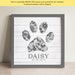 Custom Pet Name Sign Paw Print Sign Dog Name Sign | Etsy