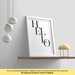 Hello Sign, Hello Printable, Hello Wall Art, Hello Sign for Entryway ...