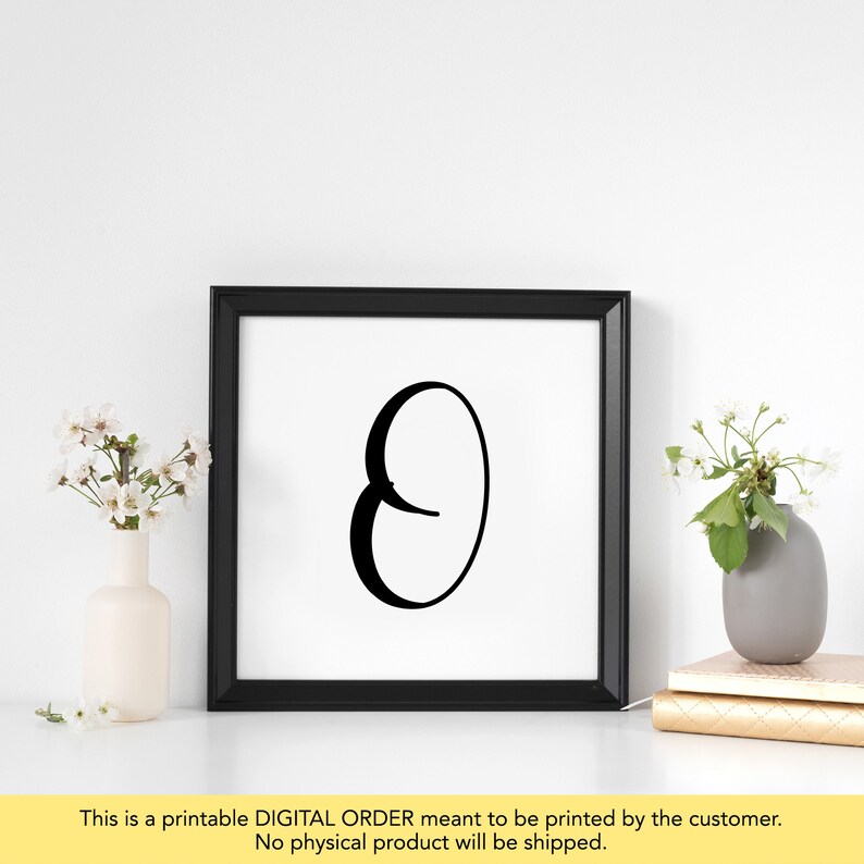 Letter O Print Printable Letter O Letter O Poster Letter O | Etsy