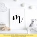 Letter M Wall Decor Letter M Print Initial Wall Decor - Etsy