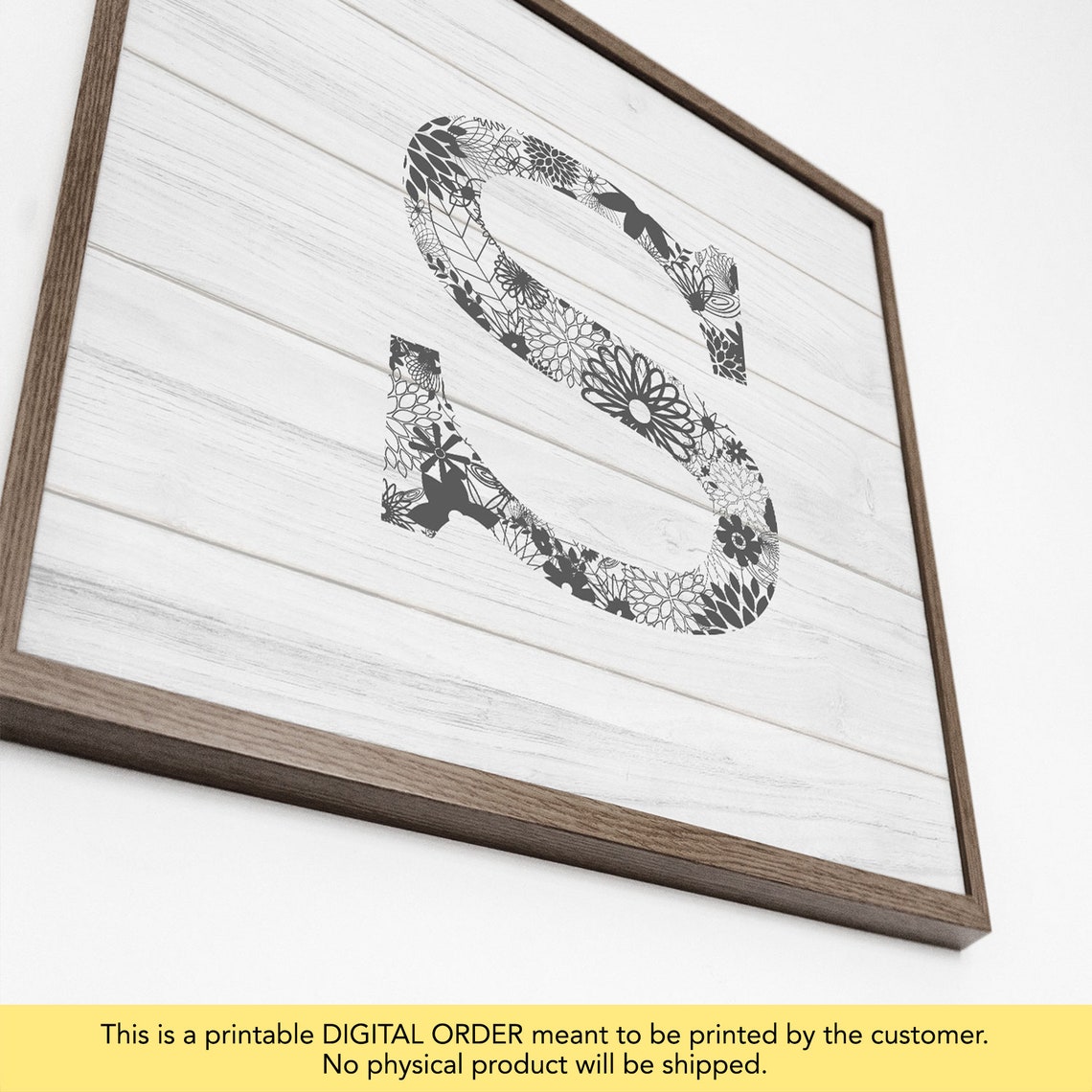 Letter S Wall Decor Farmhouse Letter S Rustic Letter S Wood | Etsy