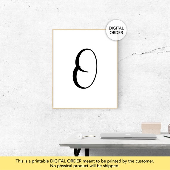 Letter O Print Printable Letter O Letter O Poster Letter O | Etsy