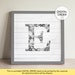Letter E Wall Decor, Letter E Print, Printable Letter E, Wood Letter E ...