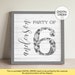 Party of Six Sign Party of 6 Wood Sign Custom Family - Etsy