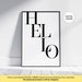 Hello Sign, Hello Printable, Hello Wall Art, Hello Sign for Entryway ...