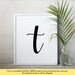 Letter T Wall Decor Letter T Print Printable Letter T - Etsy