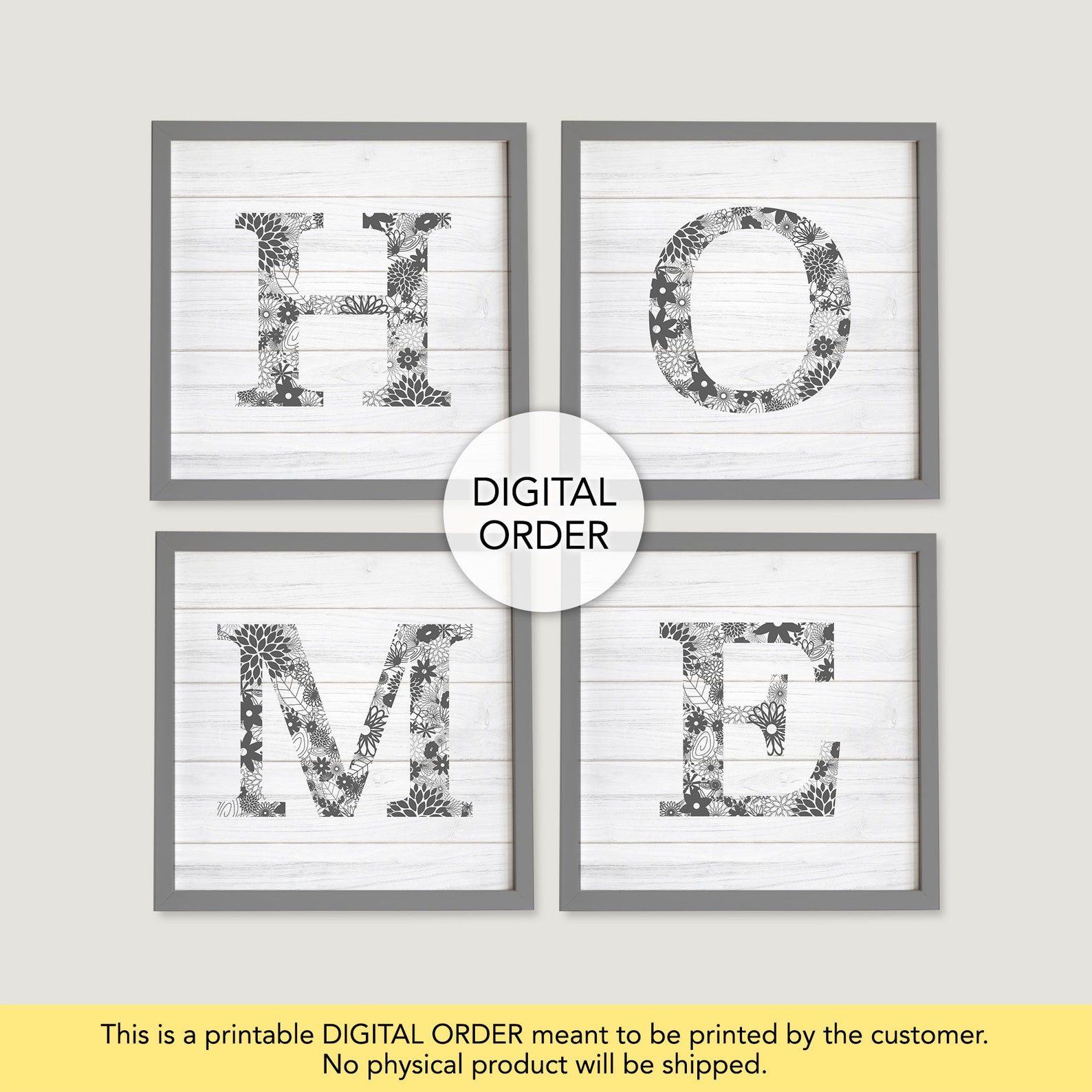 Letters for Wall Decor Home Wood Letters Set of 4 Wooden | Etsy