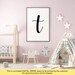 Letter T Wall Decor Letter T Print Printable Letter T - Etsy
