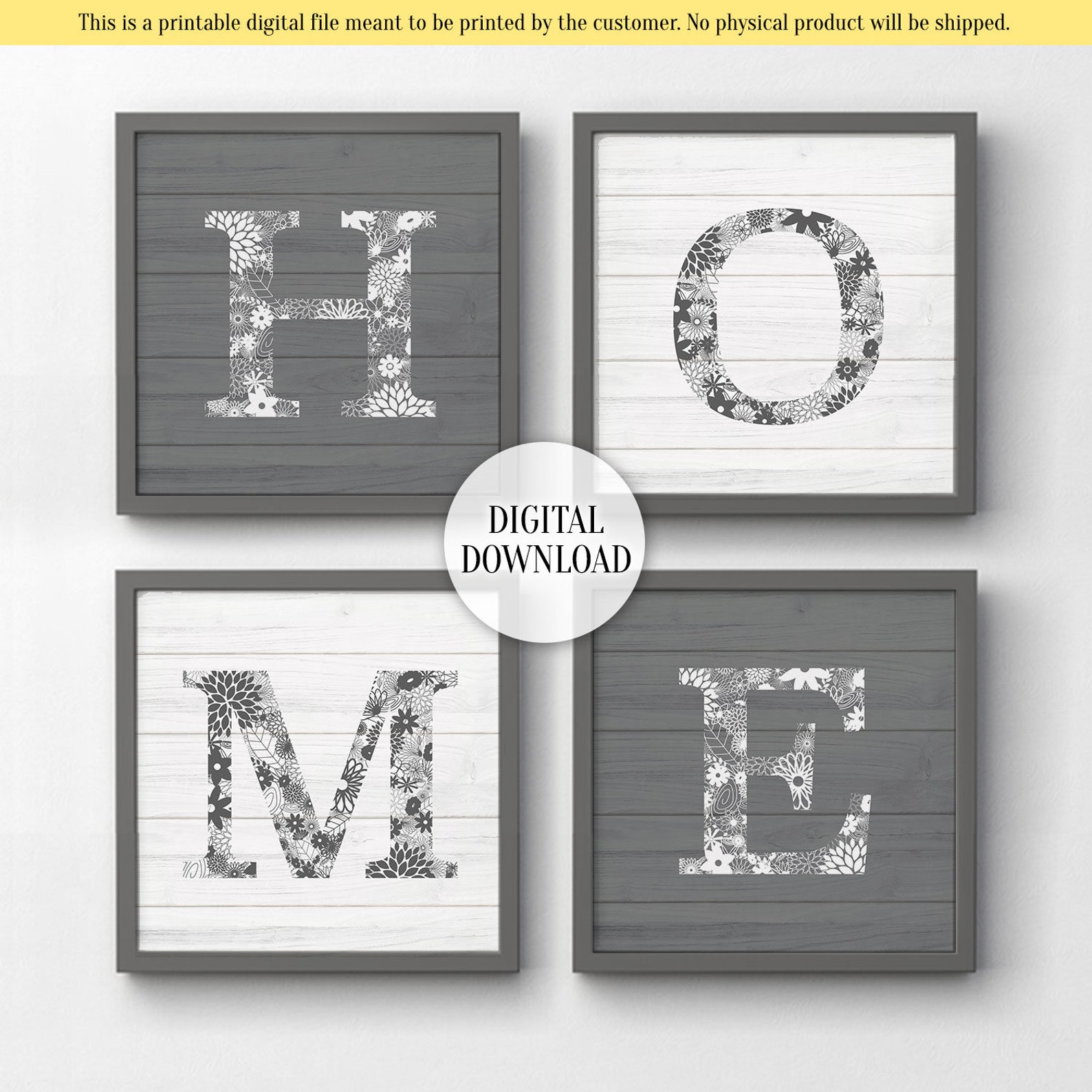 Letters for Wall Decor Home Wood Letters Set of 4 Wooden | Etsy